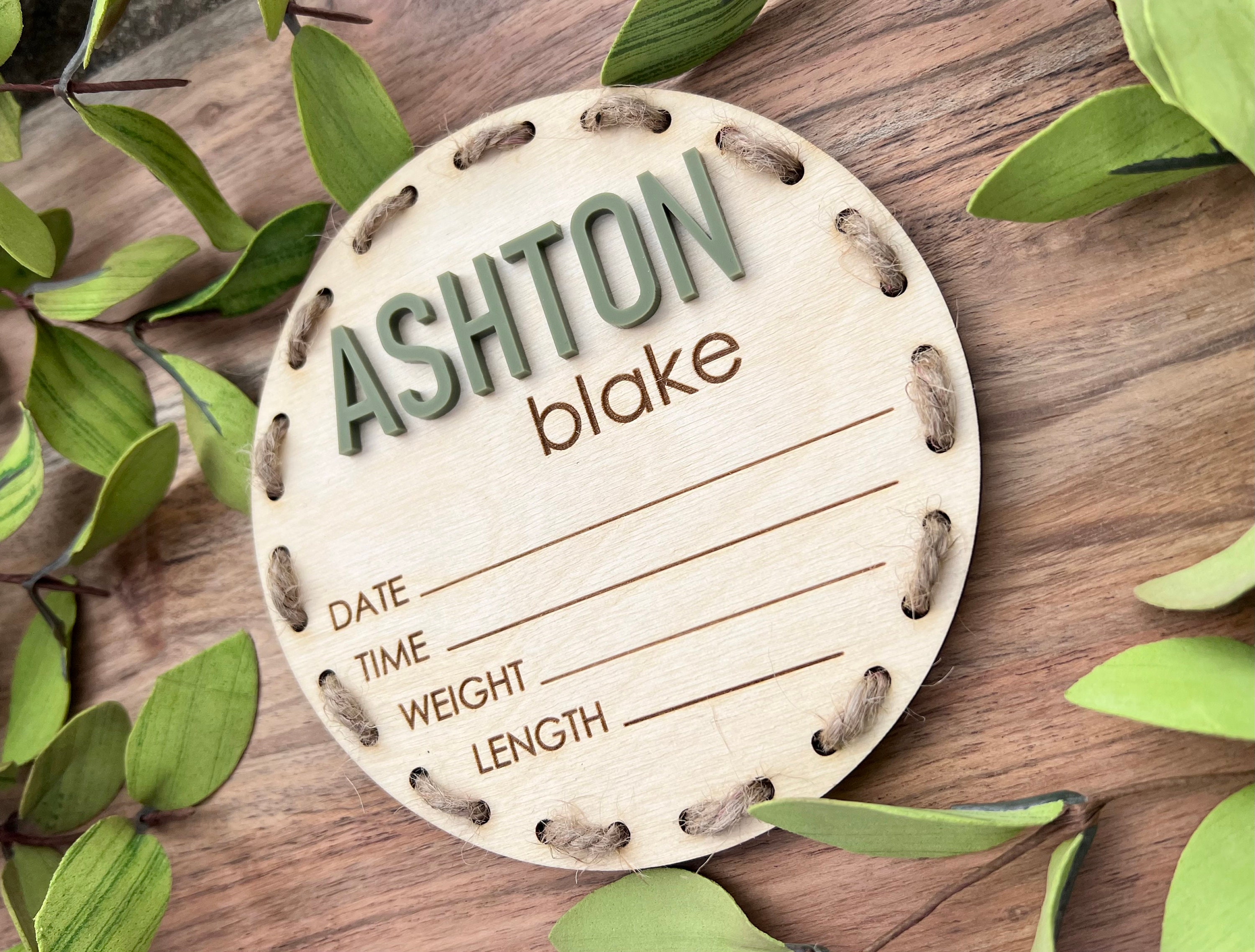 Baby Announcement Sign / Birth Announcement Sign / Birth Stat Sign ...