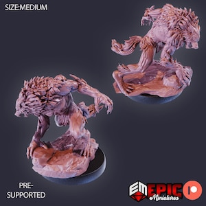 28mm Werewolf Brute Fighting - Etsy