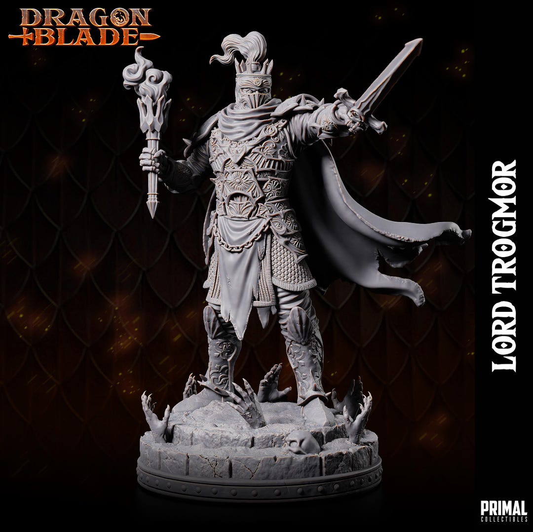 Death Knight Boss Lord Trogmor 32mm or 75mm - Etsy