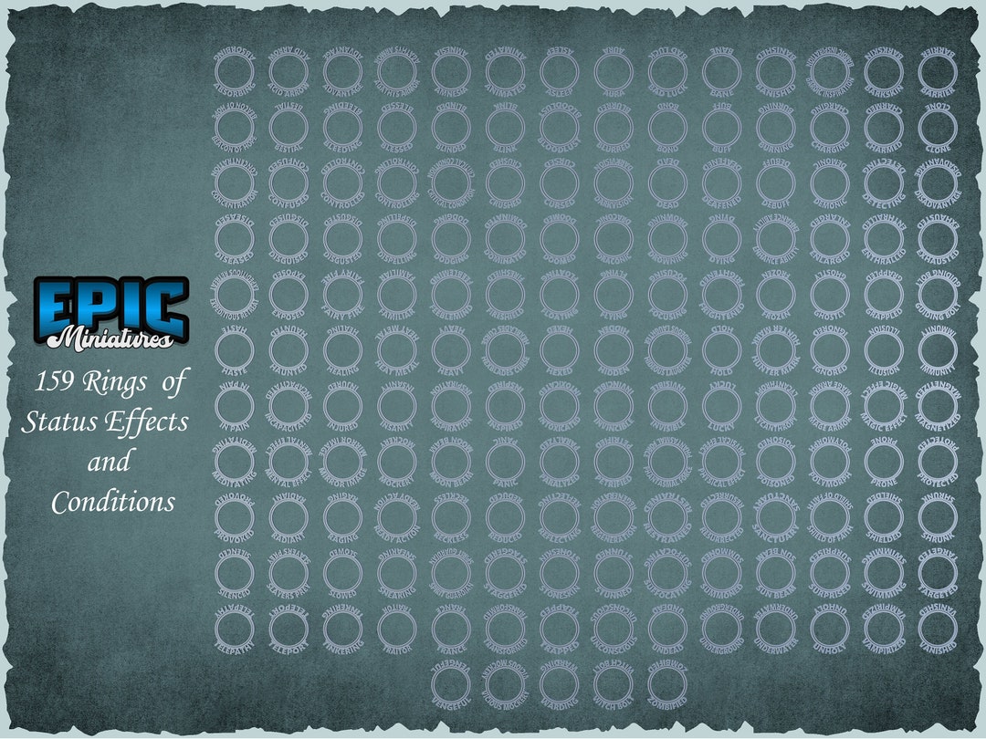 Rings Pack 51-100 / Status Effects & Conditions Indicator / Dungeon ...