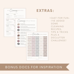 Cleaning Checklist Bundle - Etsy
