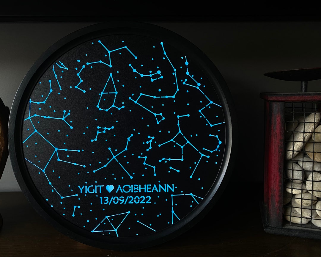Illuminate Your Special Day Personalized Star Map.perfect for Birthdays ...