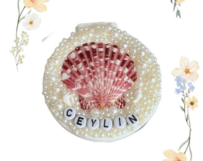 Hand Held Shell Mirror - Etsy