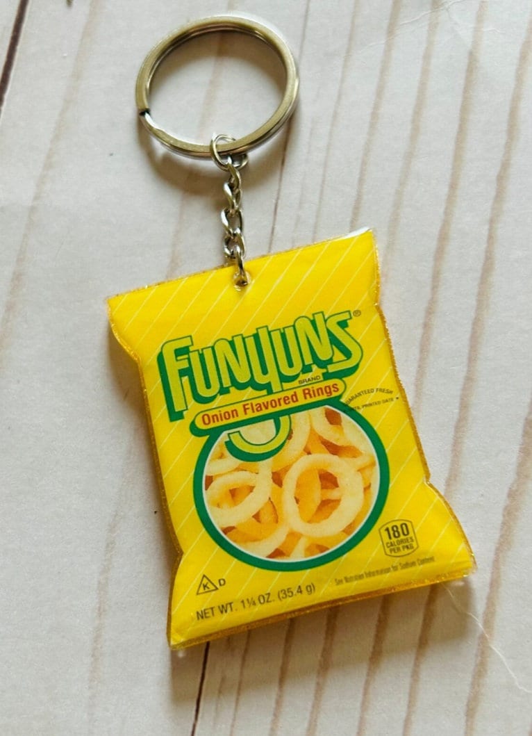 Funyun Keychain, Chip Keychain, Food Keychain, Chip Keychain - Etsy