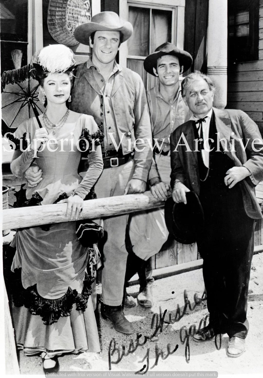 Gunsmoke Cast Matt Kitty Chester Doc Full Pose on Street - Etsy