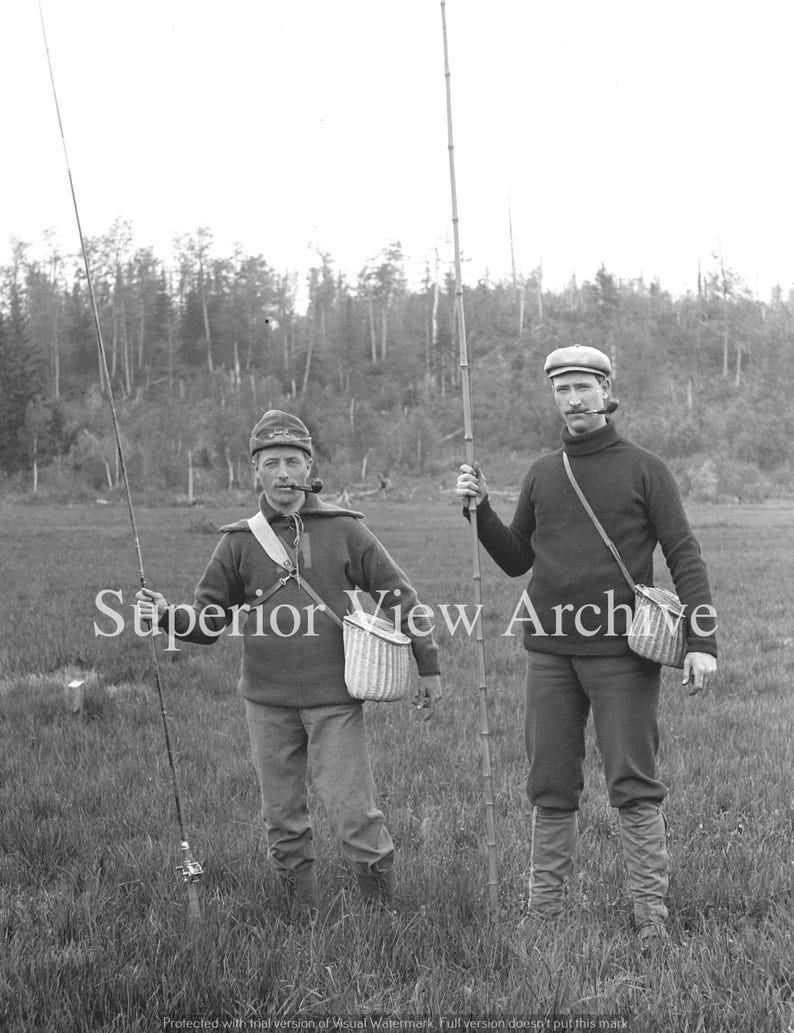 Old Time Fishing Bamboo Rod Antique Fishing Rod Reels Creels Pipe ...