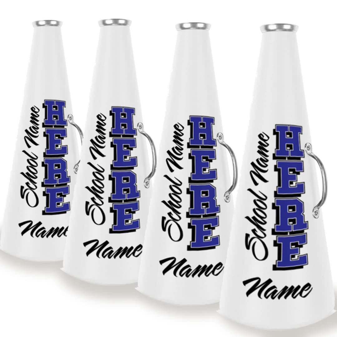 4 PACK 13"- 32" Custom Cheer Megaphones - Etsy