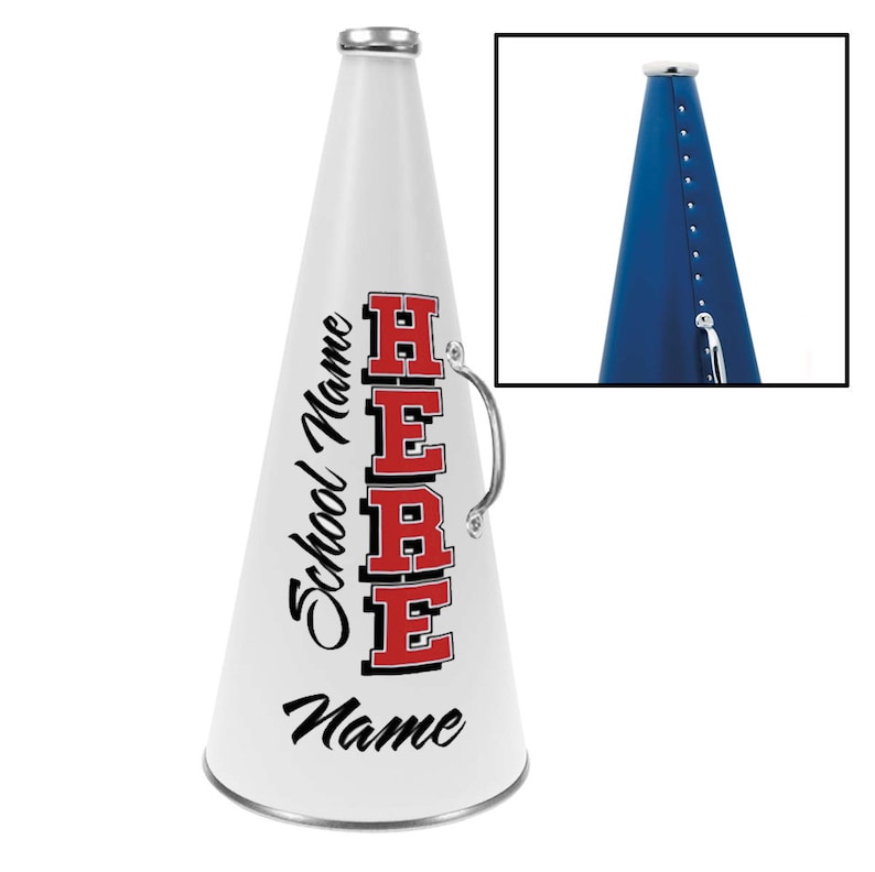 15"-30" Custom Classic Riveted Cheer Megaphones - Etsy