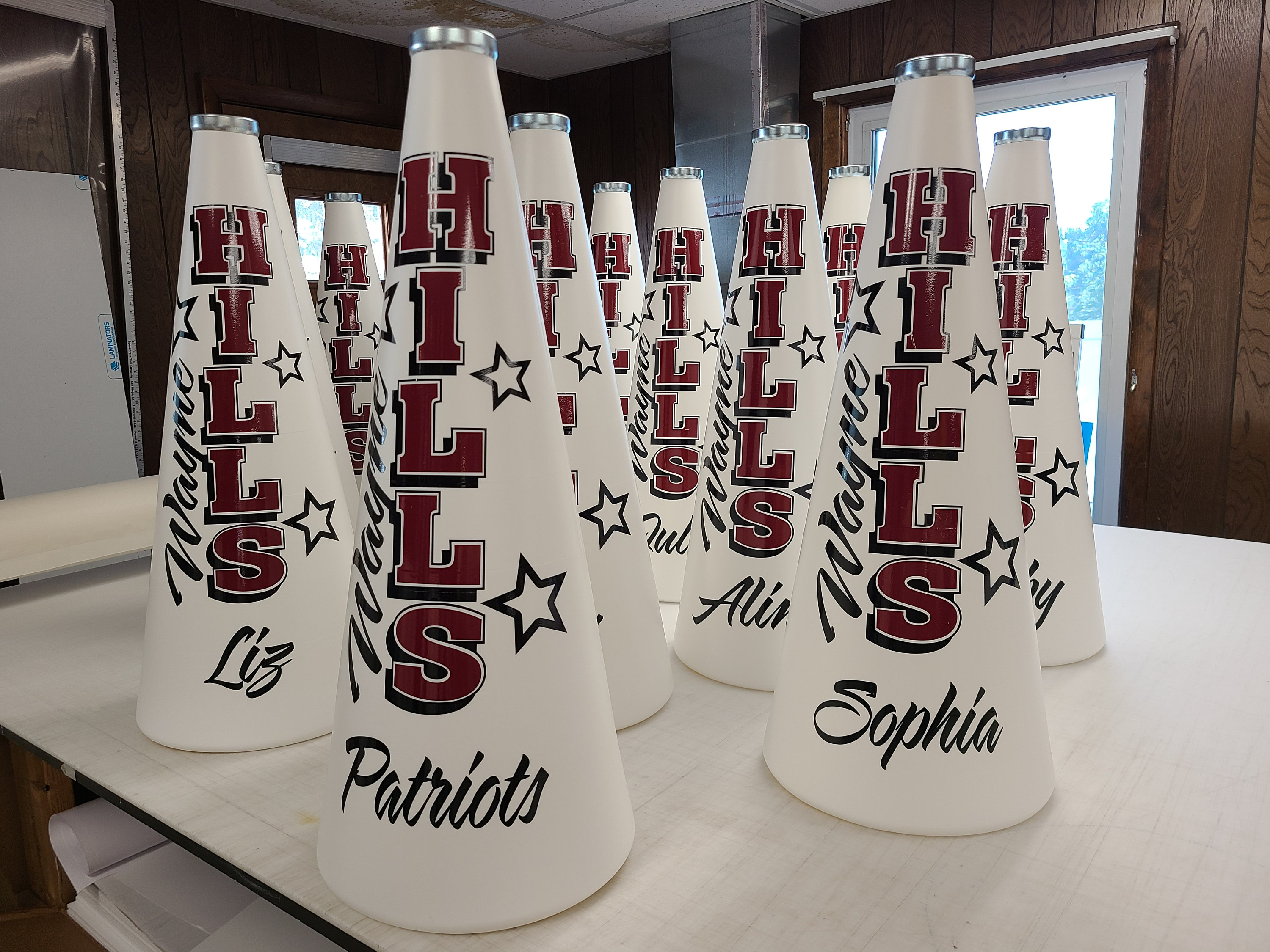 25 Custom Cheer Megaphones - Etsy