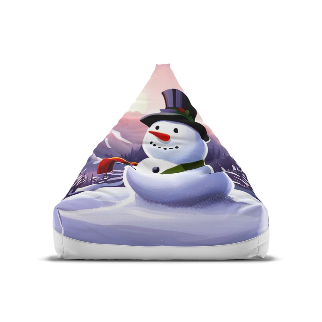 Snowman Wonderland Bean Bag Chair Cover - Etsy
