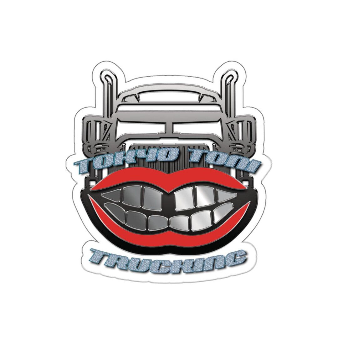 Tokyo Toni Trucking Logo Sticker, Funny Meme Sticker - Etsy