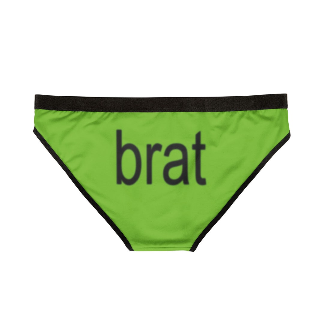 BRAT Briefs Back Print, Xcx Underwear, Brat Summer - Etsy