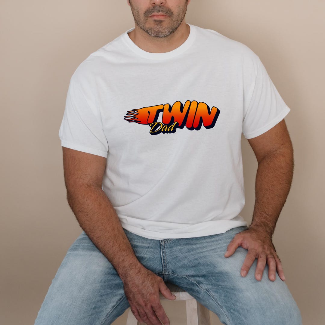 Twin Dad Shirt, Proud Father of Twins Tee, New Dad of Multiples Gift ...