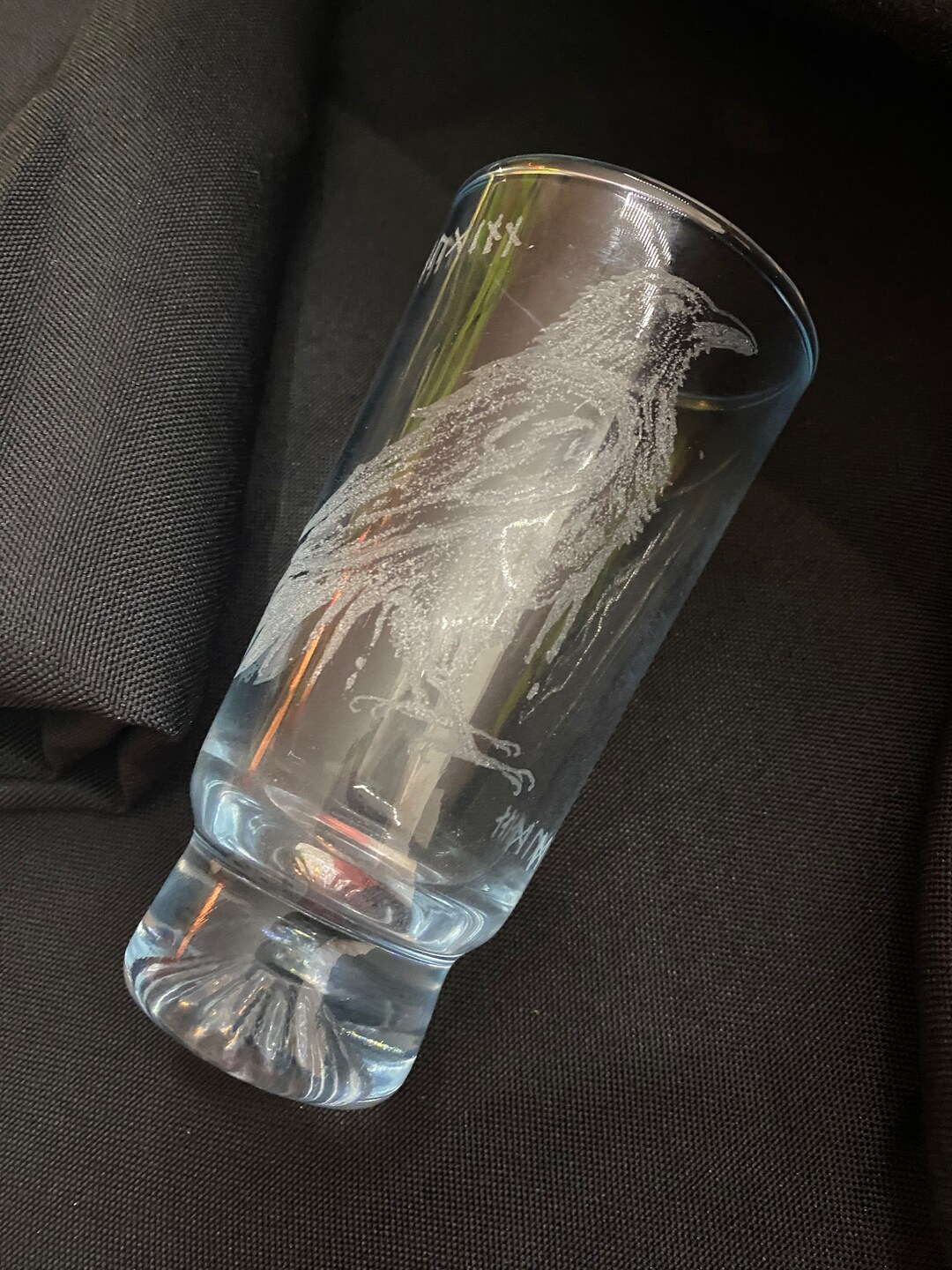 Odins Crow & Runes Engraved Shot Glass - Etsy