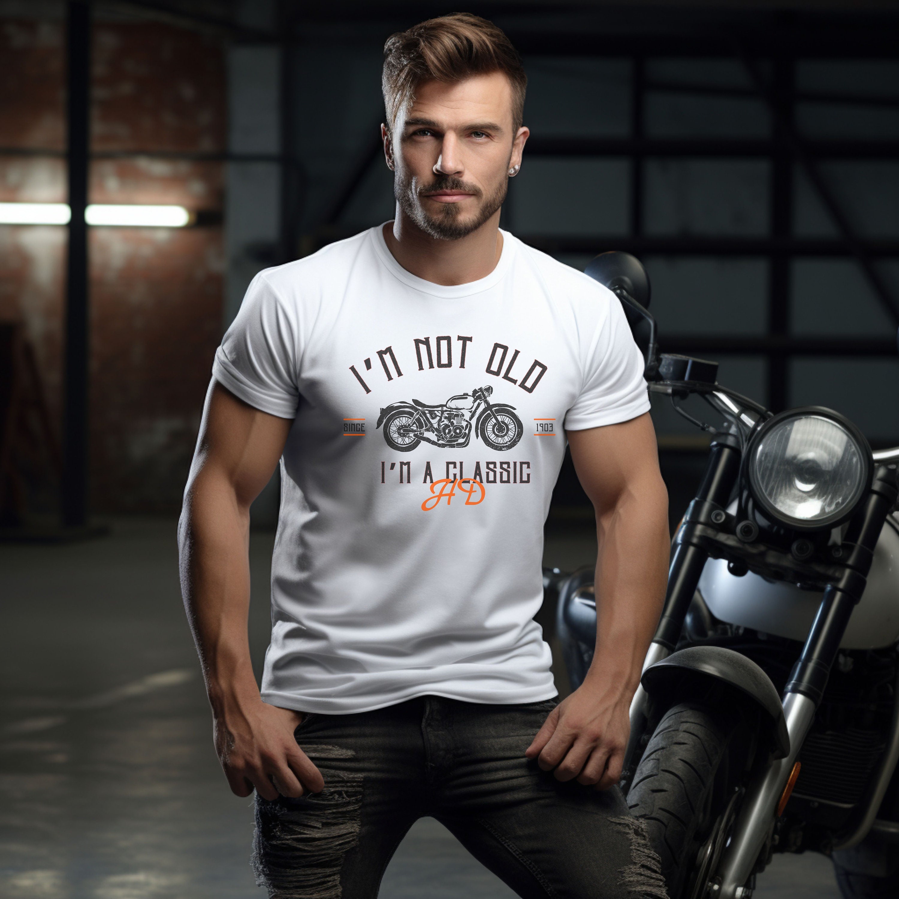 Motorcycle Shirt Biker Tee of Classic Bike Shirt Harley Davidson Tee ...