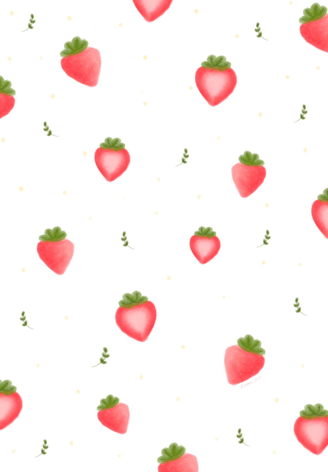 Cute Strawberry Poster Digital Download - Etsy
