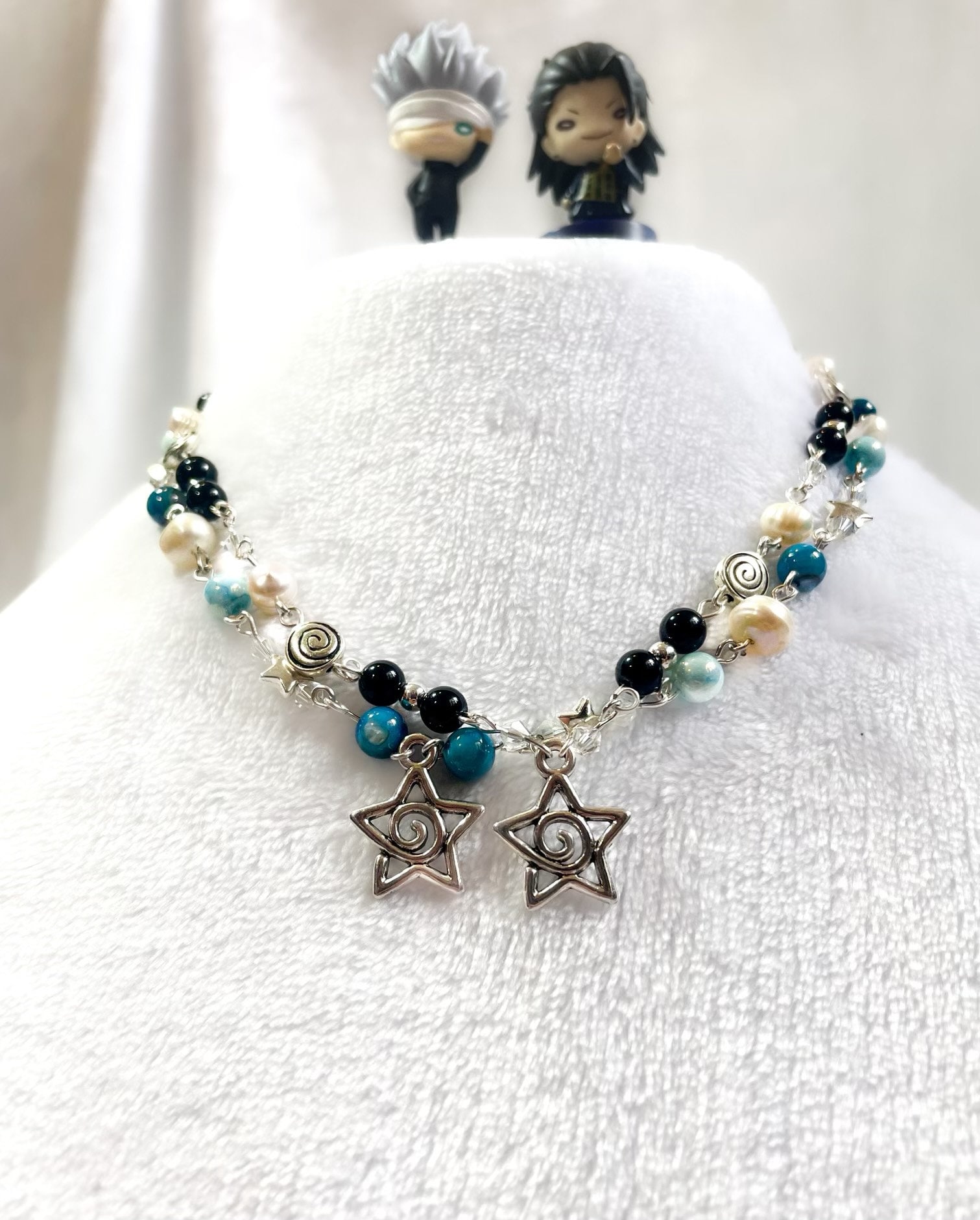 Handmade Gojo Inspired Necklace. Satosugu - Etsy