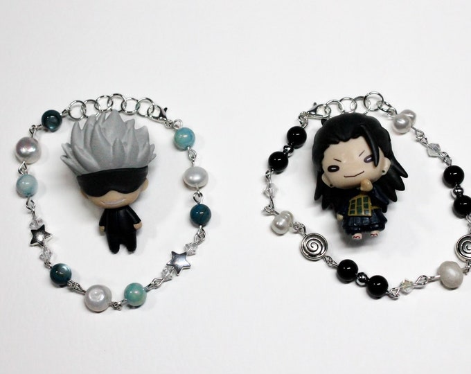 Gojo Satoru & Geto Suguru Keychain JJK Inspired Jewelry Polymer Clay ...