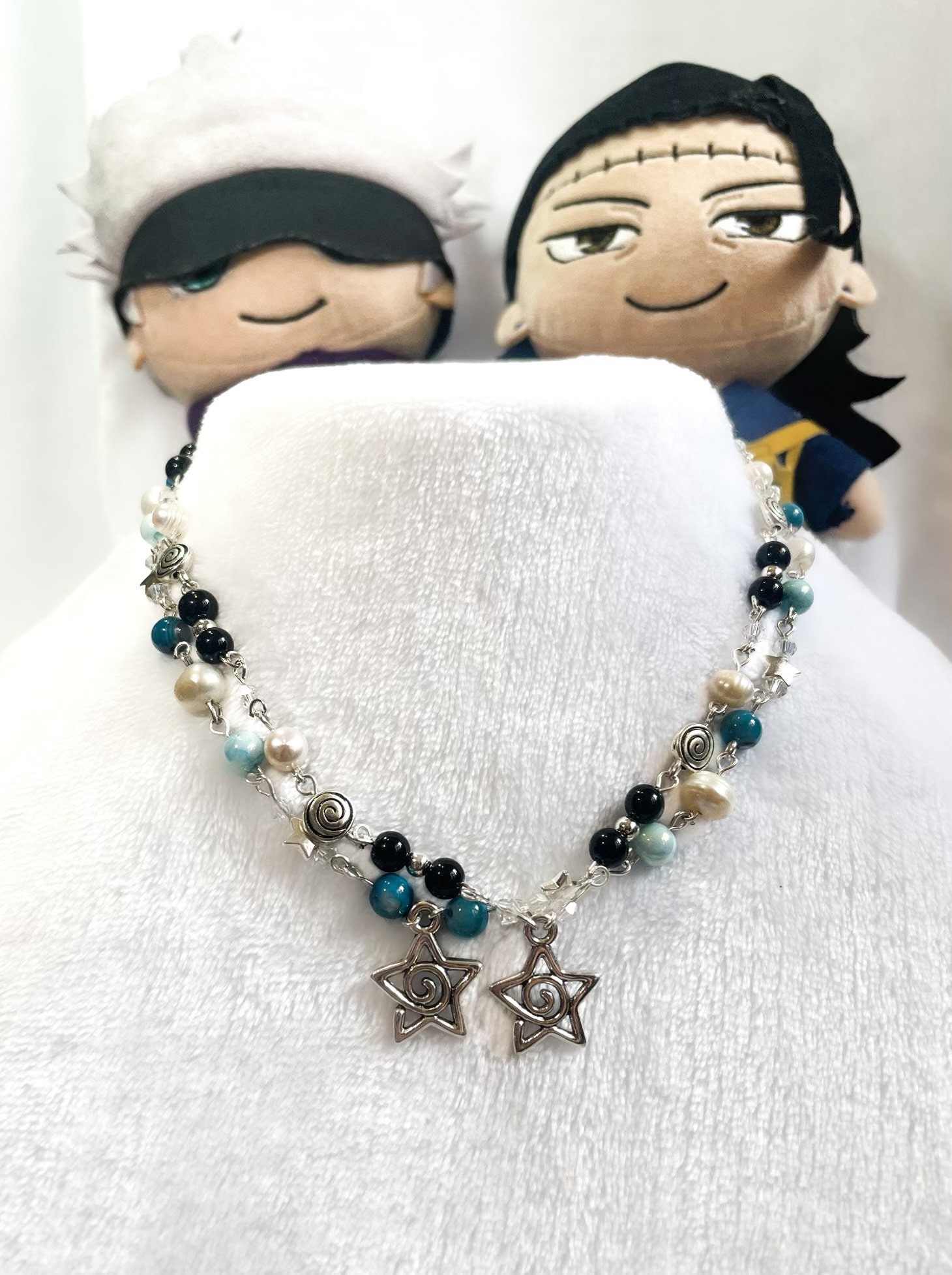 Handmade Gojo Inspired Necklace. Satosugu - Etsy