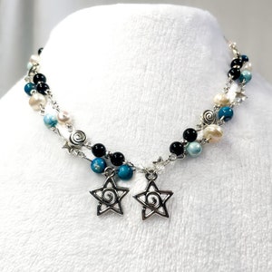 Handmade! Gojo Inspired Necklace. Satosugu - Etsy