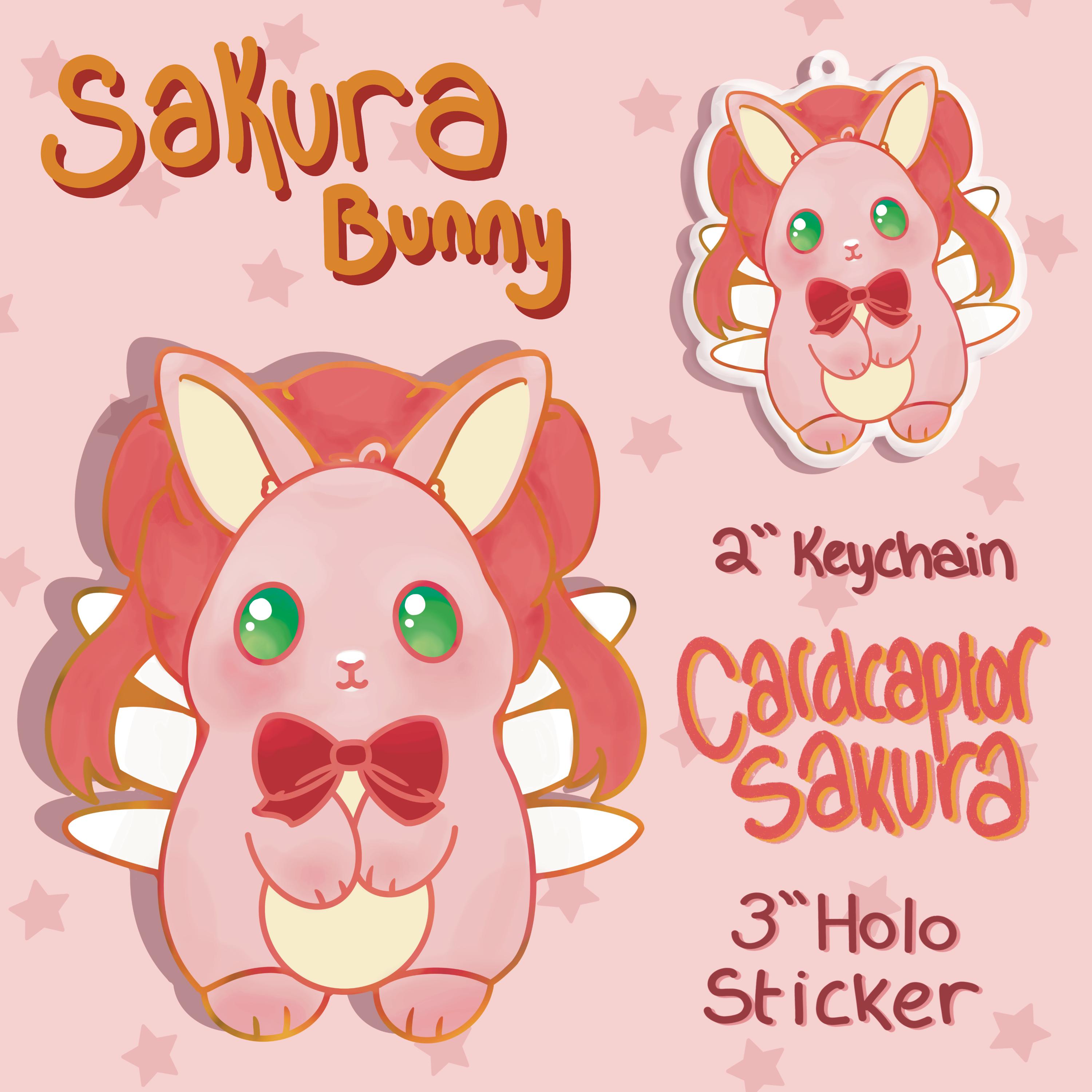 Sakura Kinomoto Bunny cardcaptor Sakura Rabbit Keychain for Rabbit ...