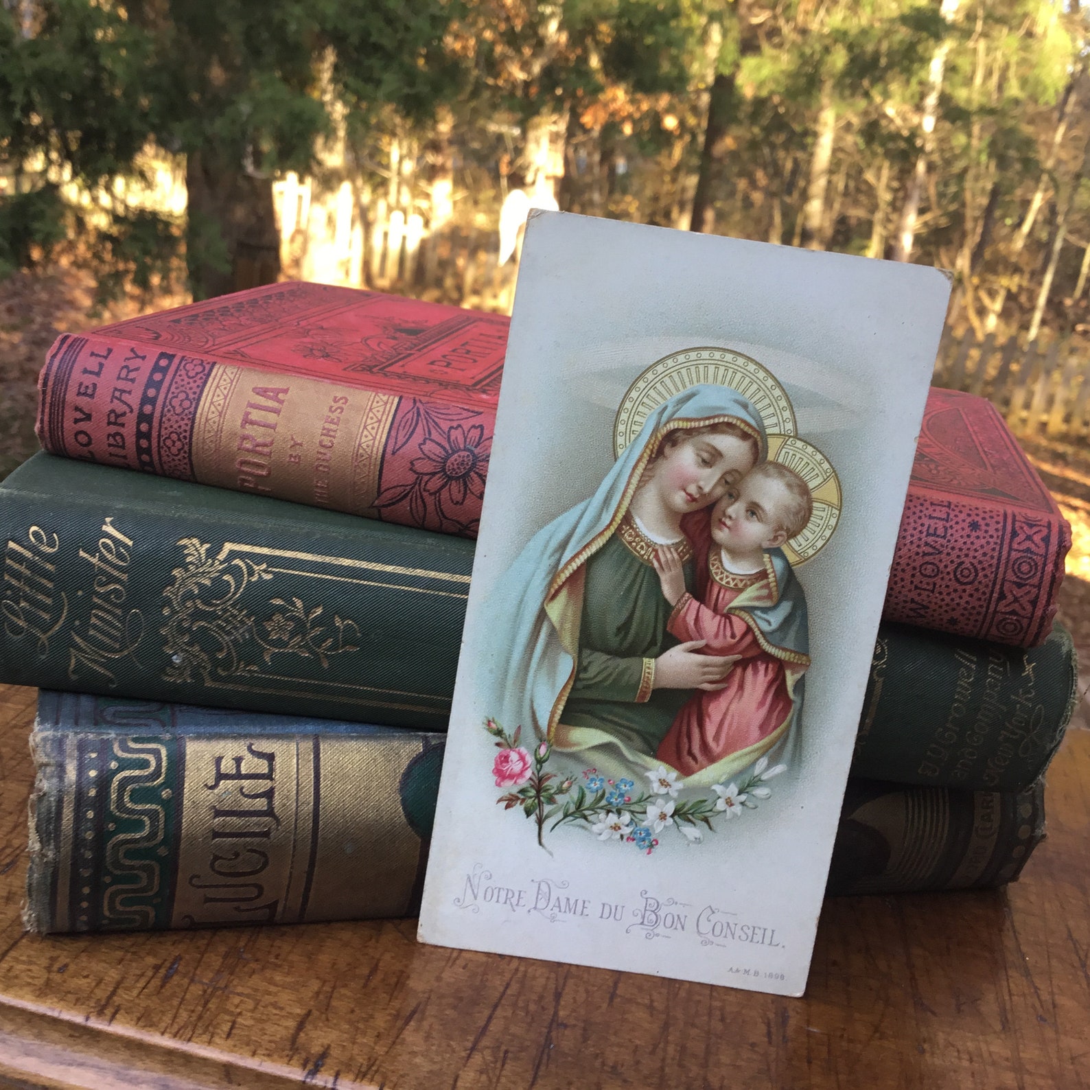 Antique French Holy Card, 1898, Indulgences Card - Etsy