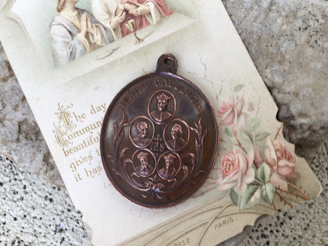 Rare Large Antique French Medal, Jesuit Martyrs of Paris Commune, 1871 ...