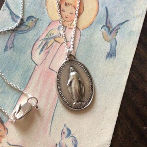 Small Vintage French Miraculous Medal, Mary Conceived Without Sin, Pray ...