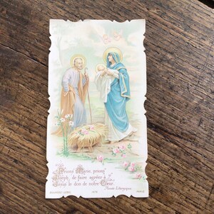 Antique French Holy Card, Let Us Pray to Mary, Bouasse Lebel Printers - Etsy