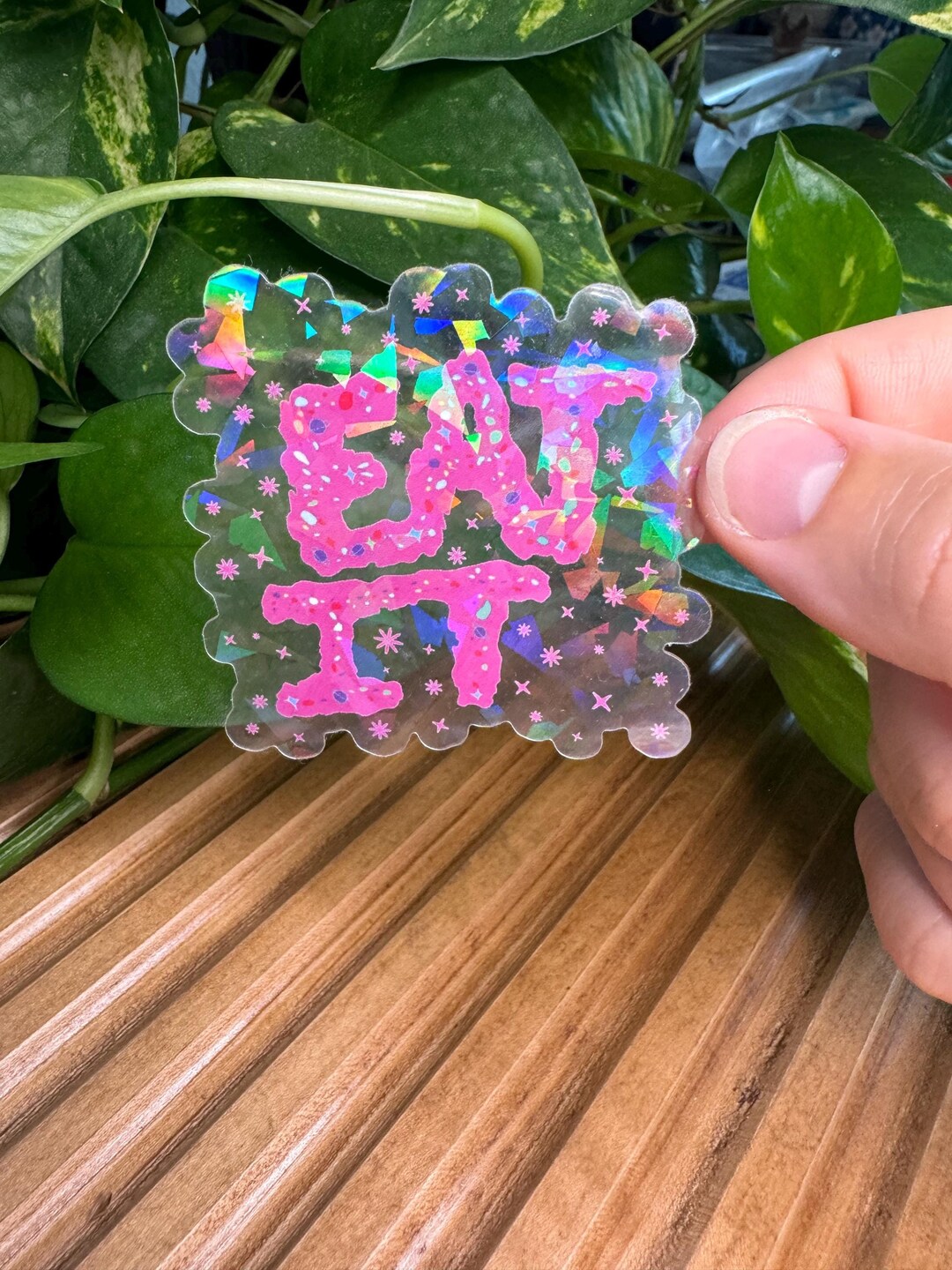 Eat It Magic Man Sticker - Adventure Time Holographic Decal - Etsy