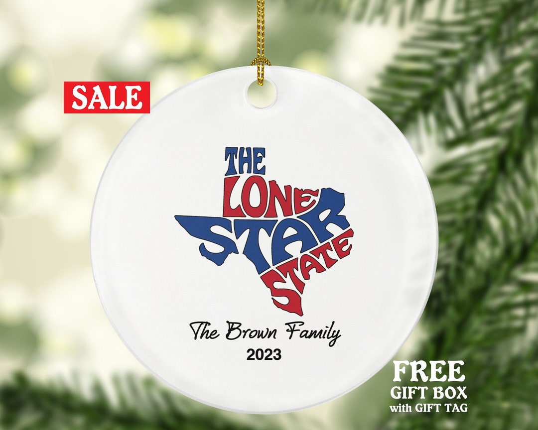 Personalized State Map Ornament With Nickname, USA Couple Gift for ...