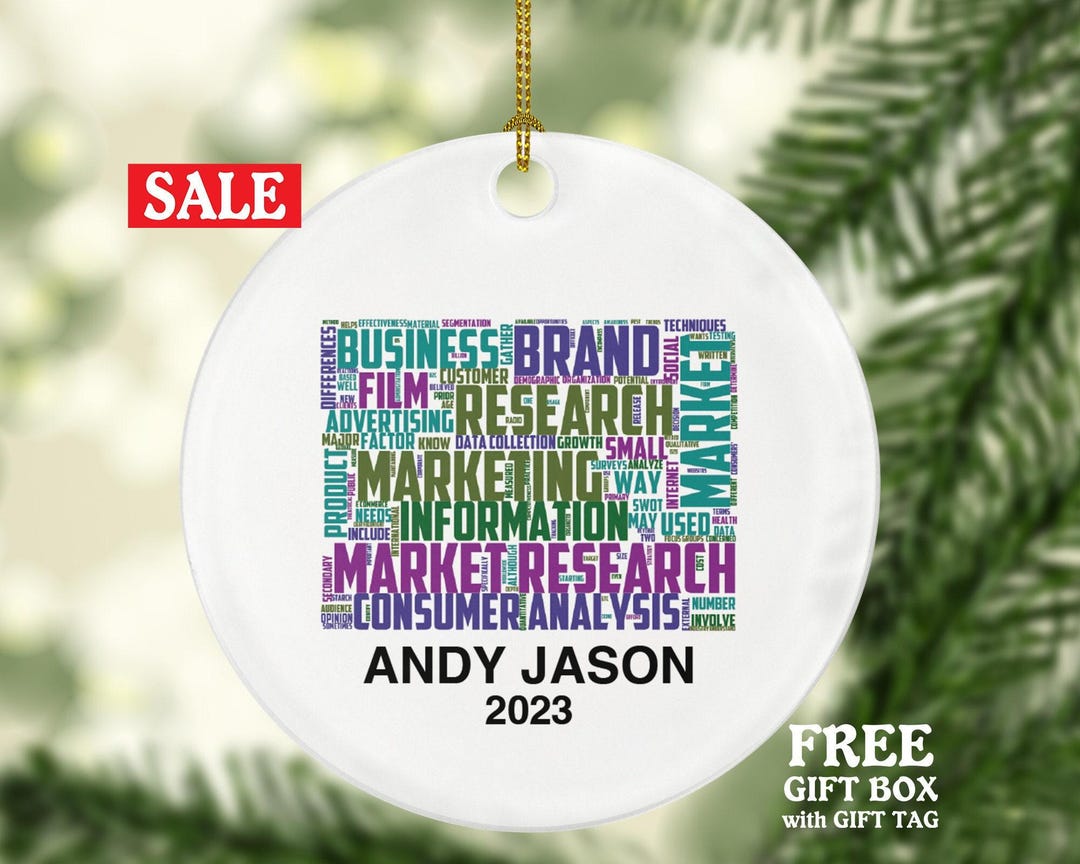Personalized Market Research Word Art Keepsake, Decor for Analysts ...