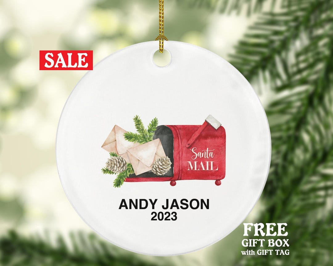 Mailbox Christmas Ornament Personalized - Custom Family Home House ...