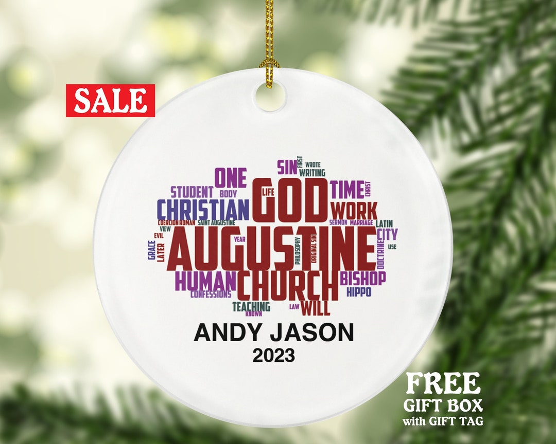 Personalized St. Augustine Church Keepsake, Faith-inspired Decor for ...
