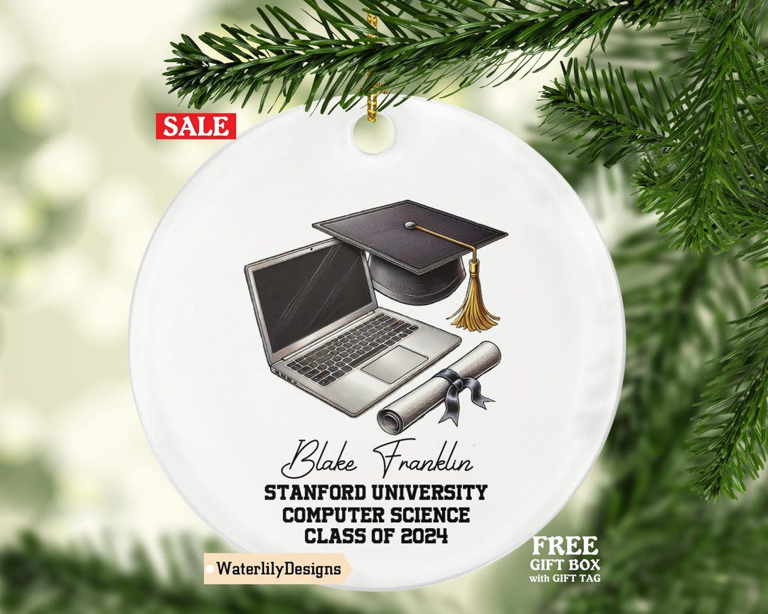 Personalized Computer Science Graduation Ornament, Custom Computer ...