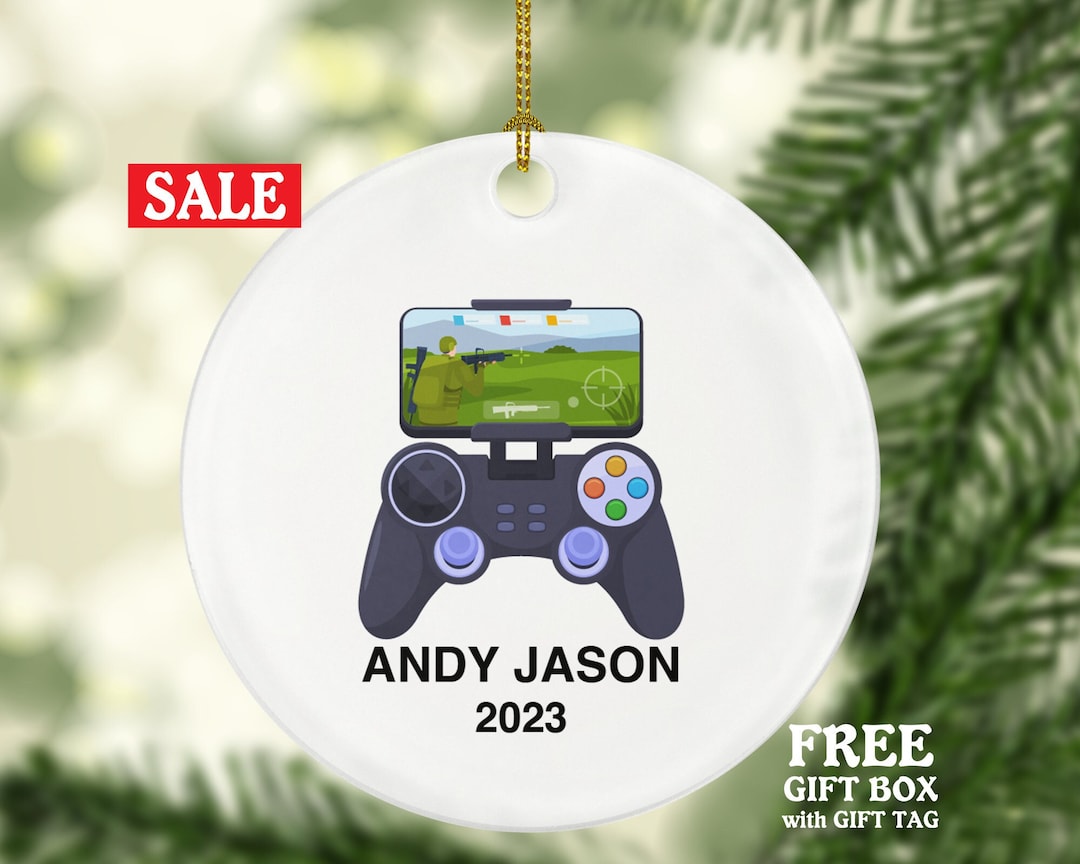Video Gamer Joystick Controller Christmas Ornament Personalized Custom ...