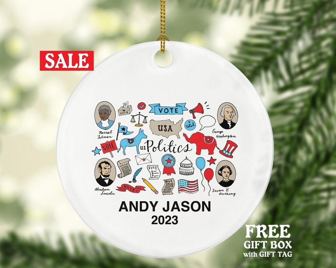 Politics of USA Politician Christmas Ornament Personalized - President ...