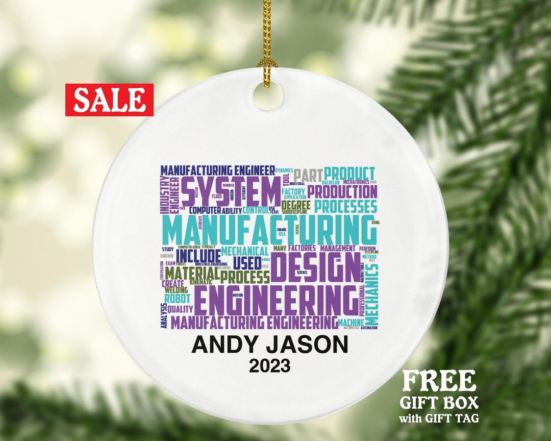 Personalized Manufacturing Engineer Word Art Keepsake, Engineers ...