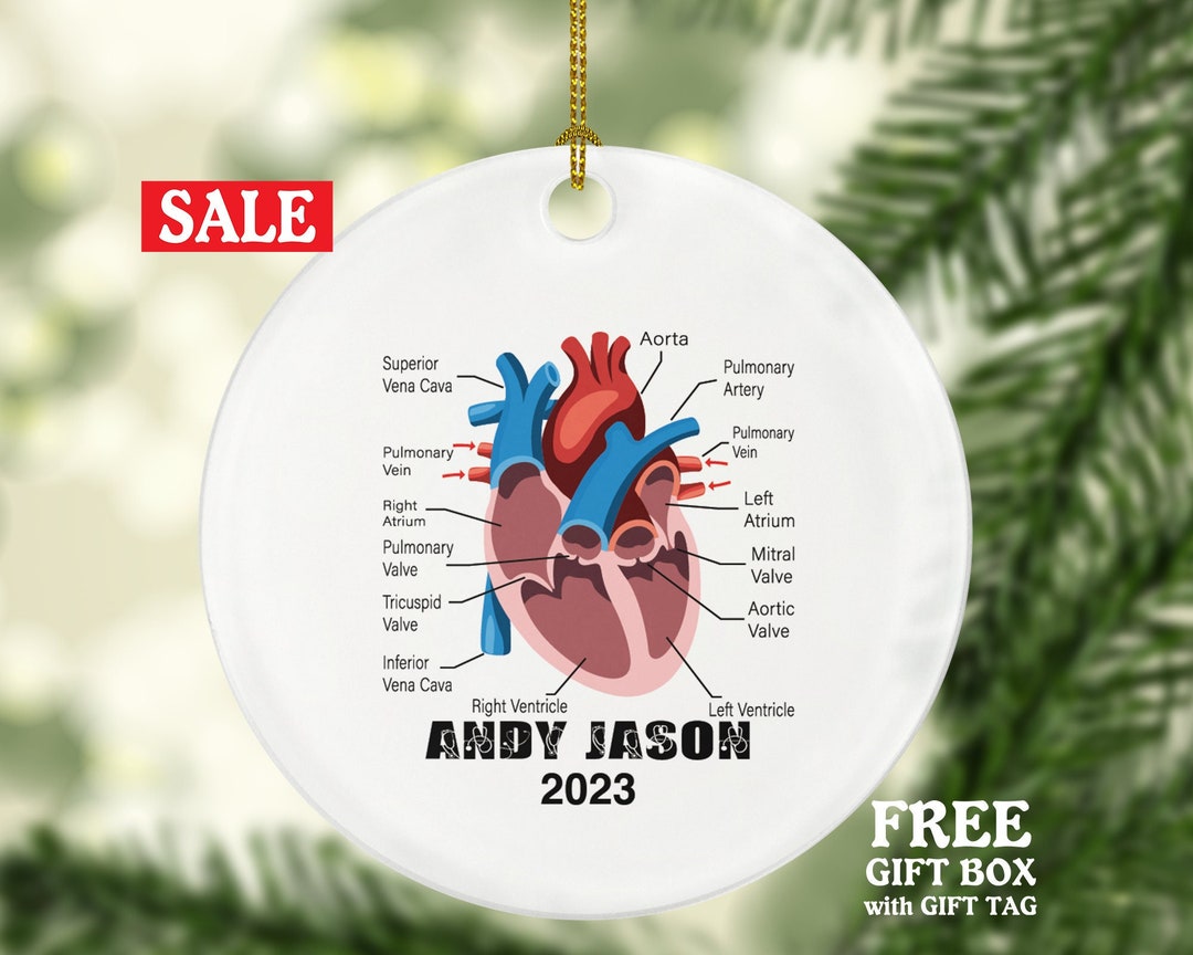 Cardiologist Medical Cardiac Doctor Christmas Ornament Personalized ...