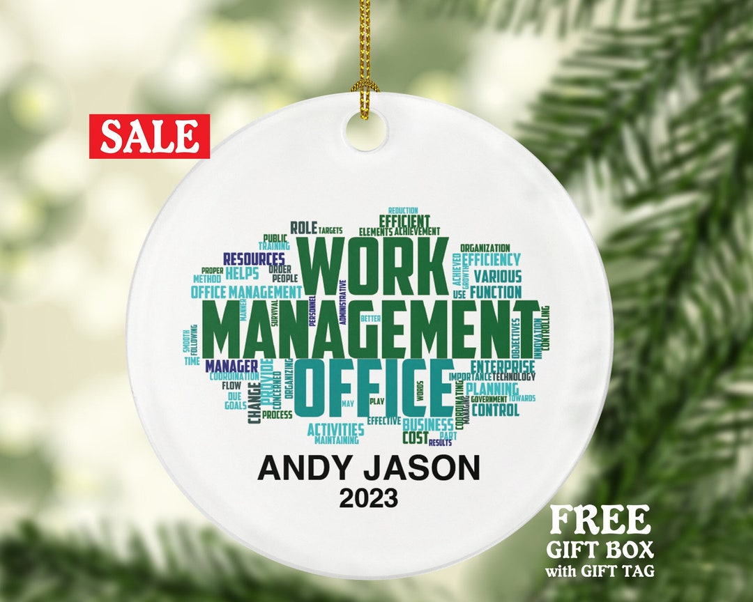 Personalized Office Work Management Word Art Keepsake, Decor for ...