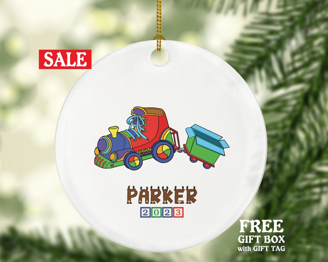 Locomotive Train Shoes Boy or Girl Kid Toddler Child Christmas Ornament ...