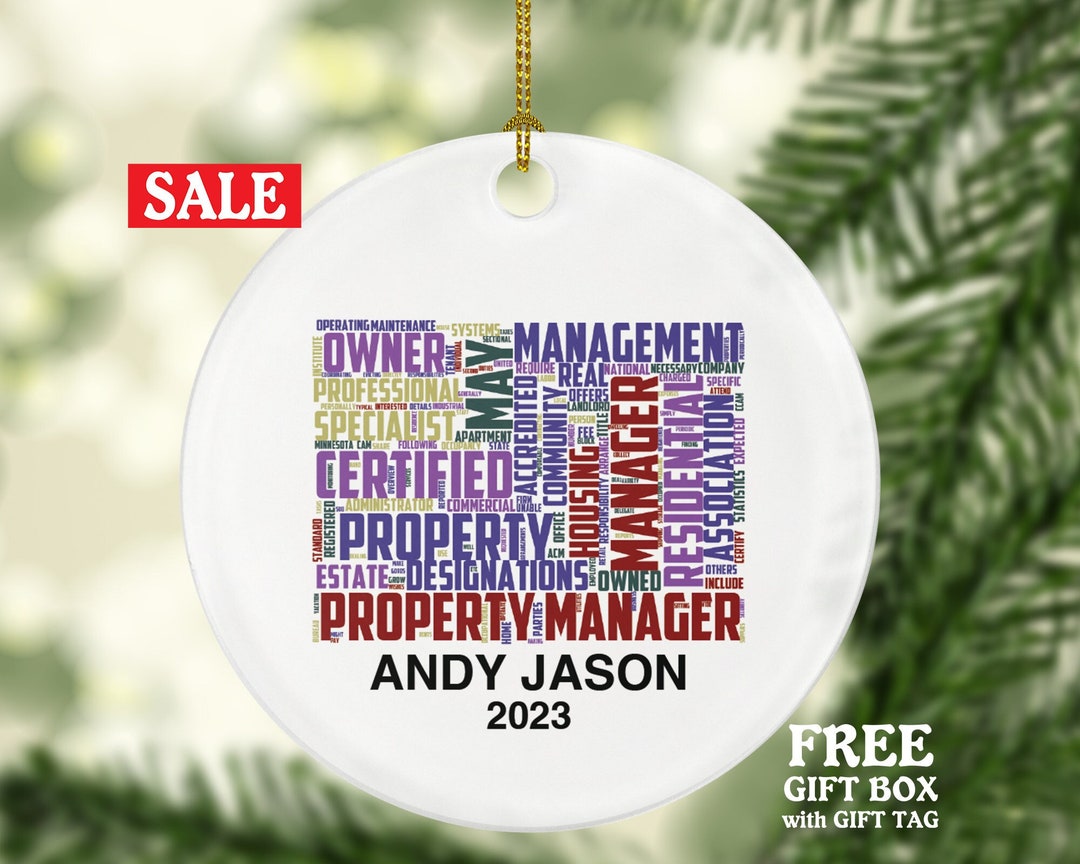 Property Manager Christmas Ornament Personalized Apartment Complex ...