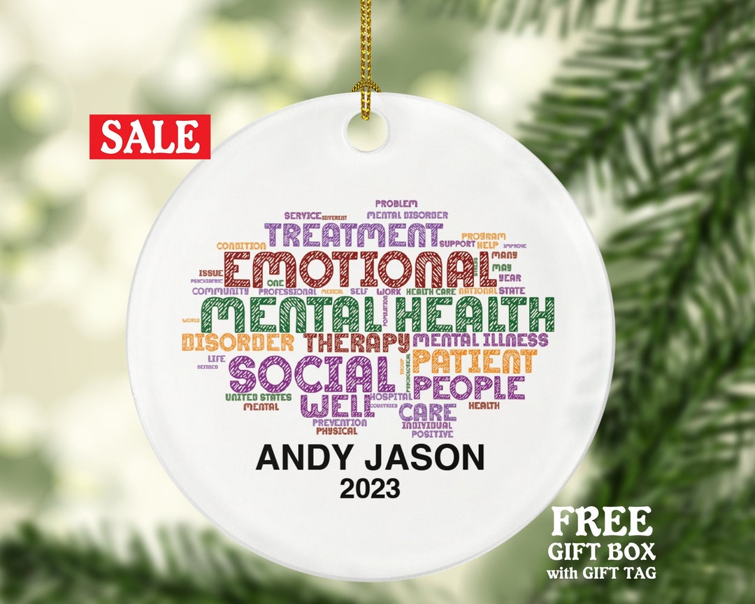 Behavioral Health Therapy Christmas Ornament Personalized Mental ...