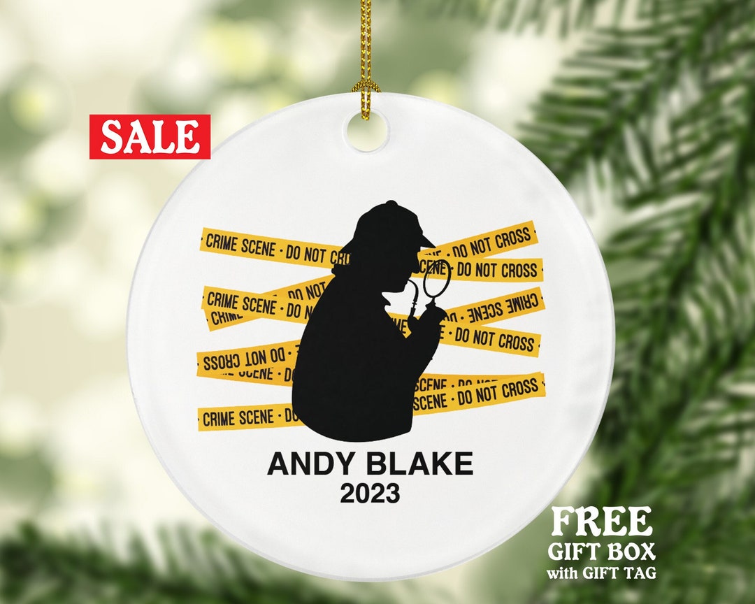Detective Christmas Ornament Personalized - Criminal Investigation ...