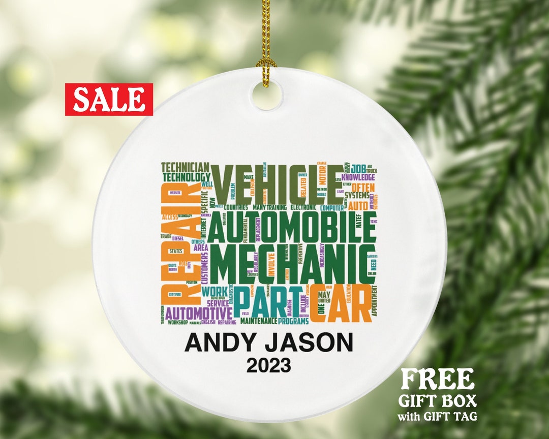 Personalized Mechanic Word Art Keepsake, for Automotive Technicians ...
