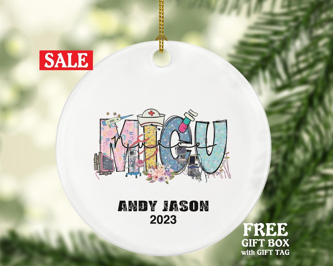 Medical Intensive Care Unit MICU Personalized Christmas Ornament ...