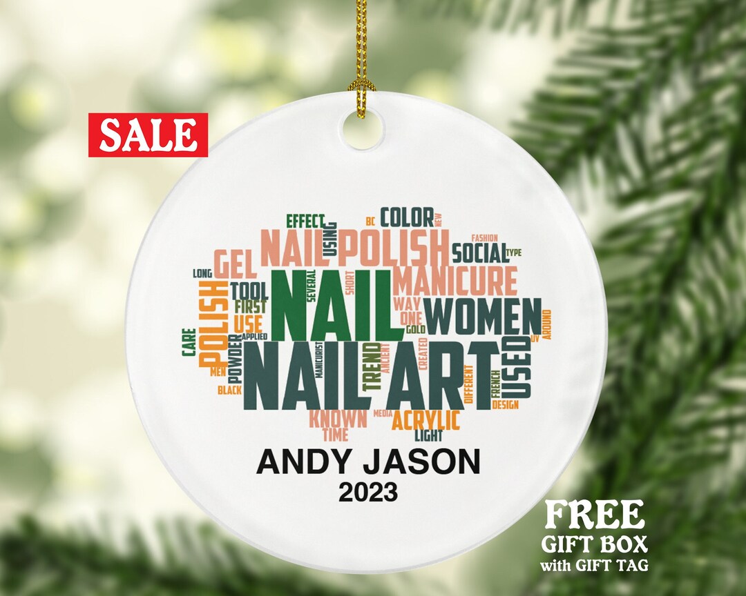 Personalized Nail Art Word Art Keepsake – Custom Decor for Nail ...