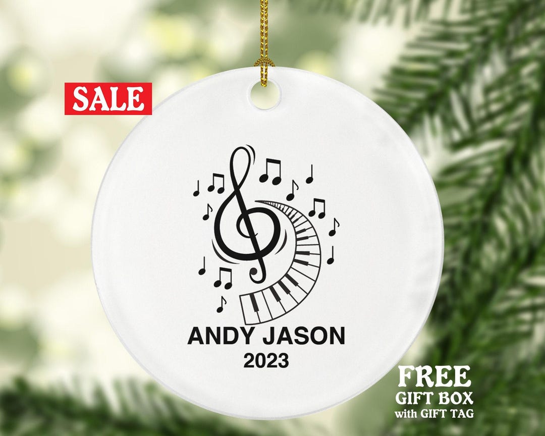 Personalized Keynotes Musical Notes Keepsake – Custom Decor With Music ...