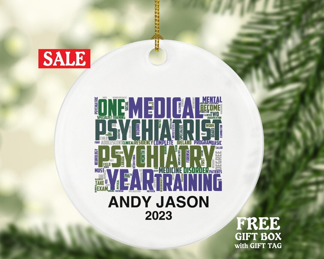 Psychiatrist Christmas Ornament Personalized - Psychiatry Psychology ...