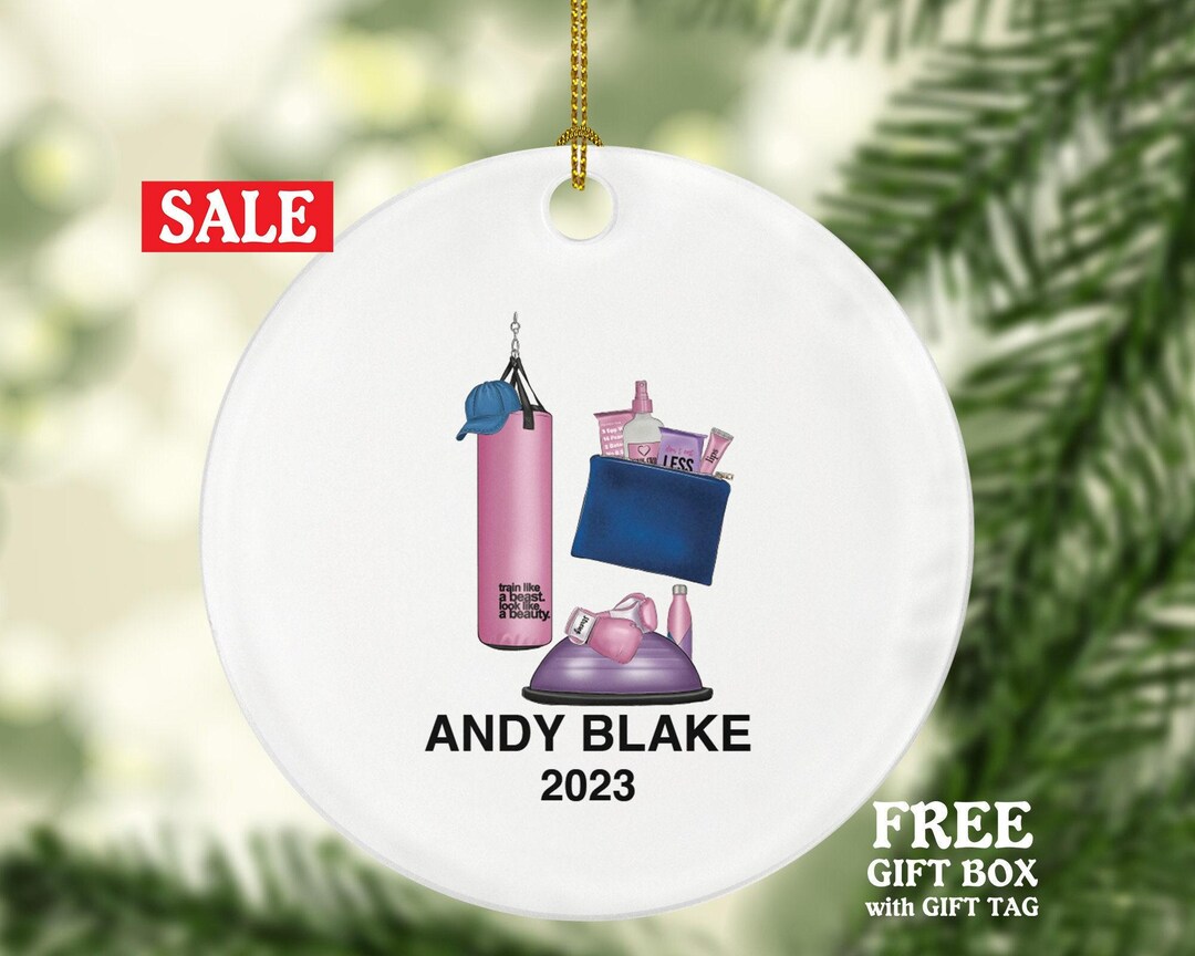 Fitness Kickbox Exercise Christmas Ornament Personalized - Kickboxing ...